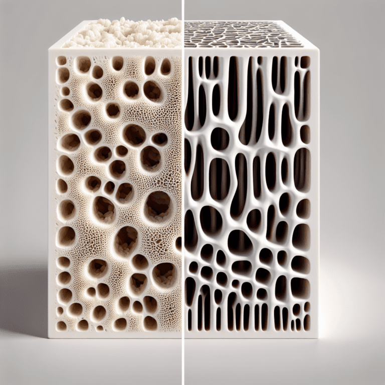 The difference between compact and spongy bone. - Bone